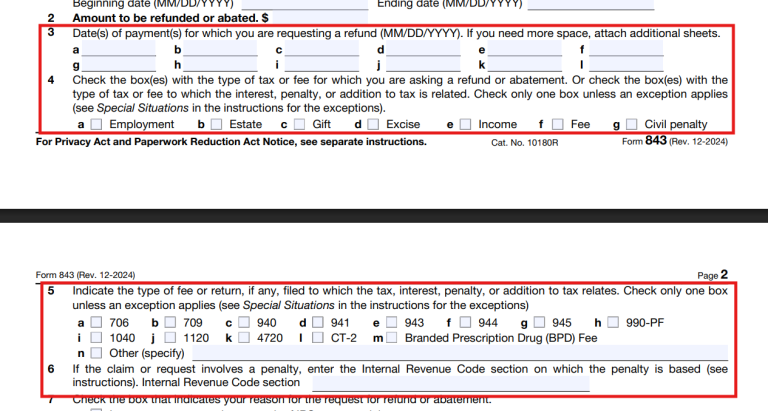 IRS Penalty Relief: Former IRS Agent's Form 843 Guide